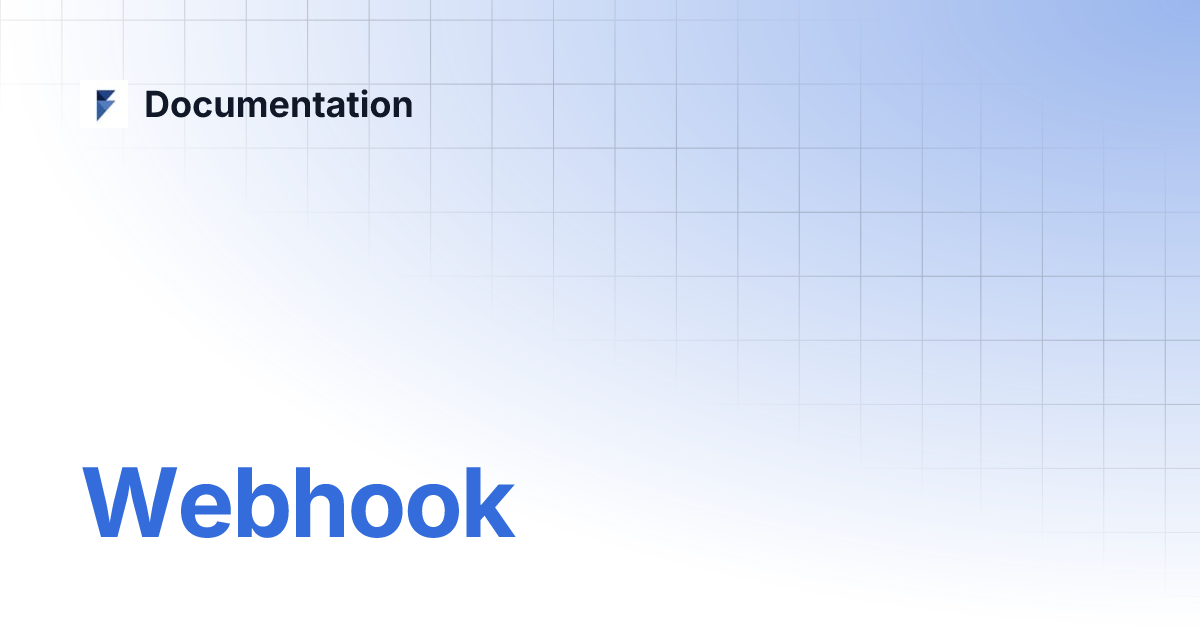 Webhook | Documentation